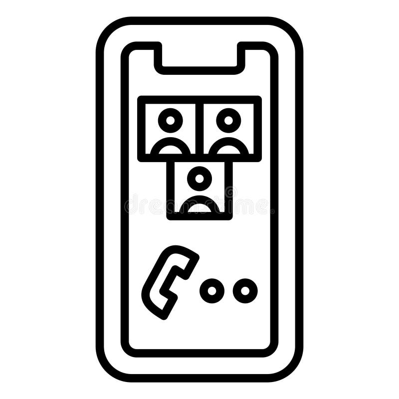 Group Call stock vector. Illustration of symbol, text - 358969210