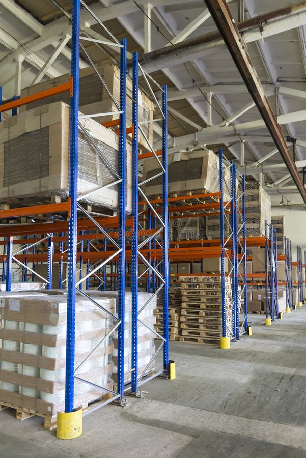 Group of Cardboard Boxes with Fiberglass Mesh, Parcels in the Warehouse ...