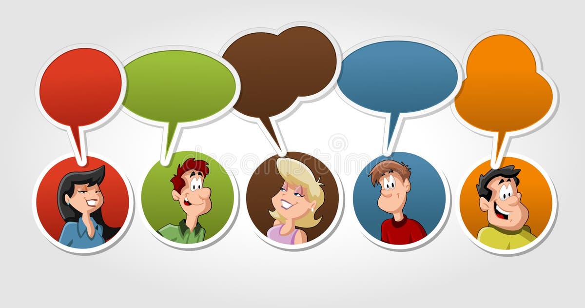 Talking Student Group Cartoon Stock Illustrations – 1,218 Talking ...