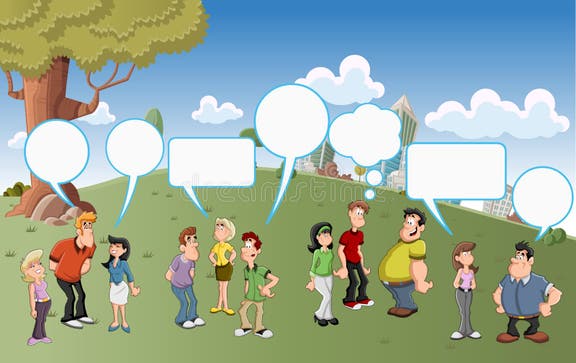 Group Cartoon People Talking Stock Illustrations – 12,761 Group Cartoon ...