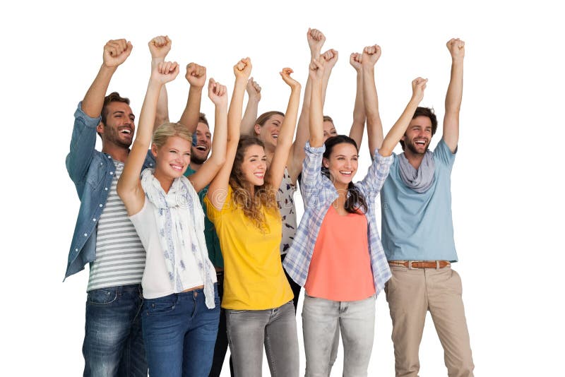 Group of People Hands Raising Stock Image - Image of crowd, connection ...