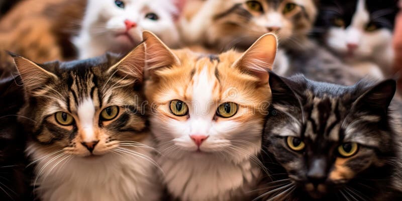 Feline Gathering Stock Illustrations – 43 Feline Gathering Stock ...