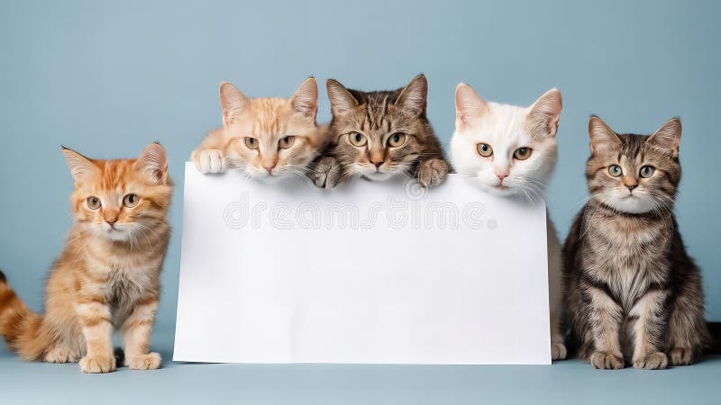 Group of Cats are Smiling and Making Funny Faces Stock Photo - Image of ...