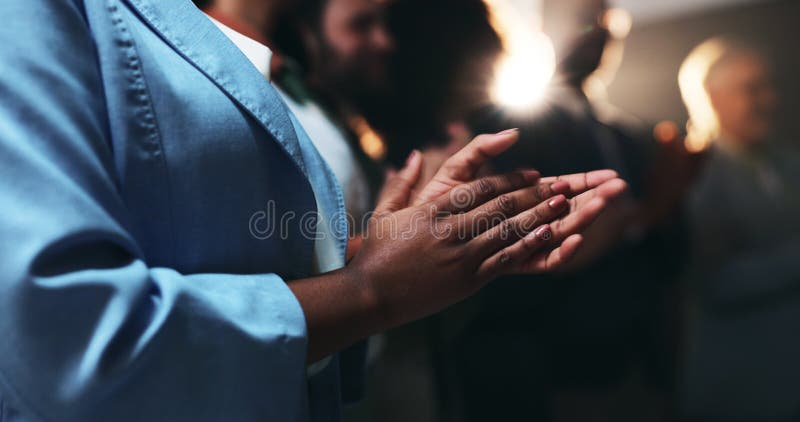 Group, Celebration and Applause for Workshop, Hands and Success of ...