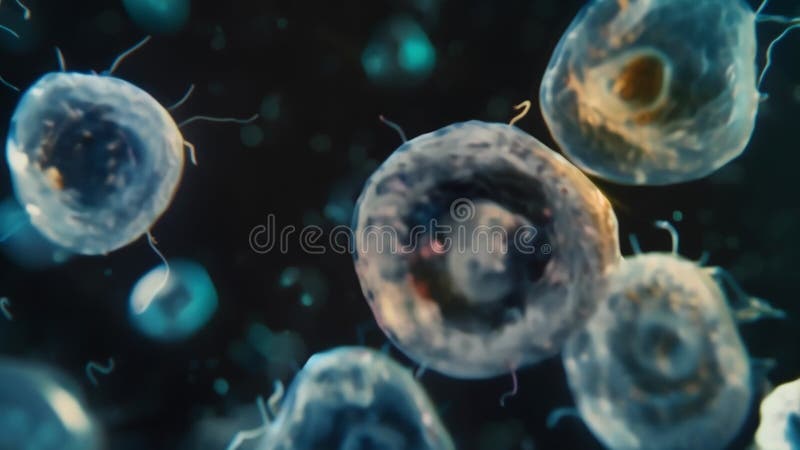 A Group of Cells Displaying a Wide Range of Shapes and Sizes Showcasing ...
