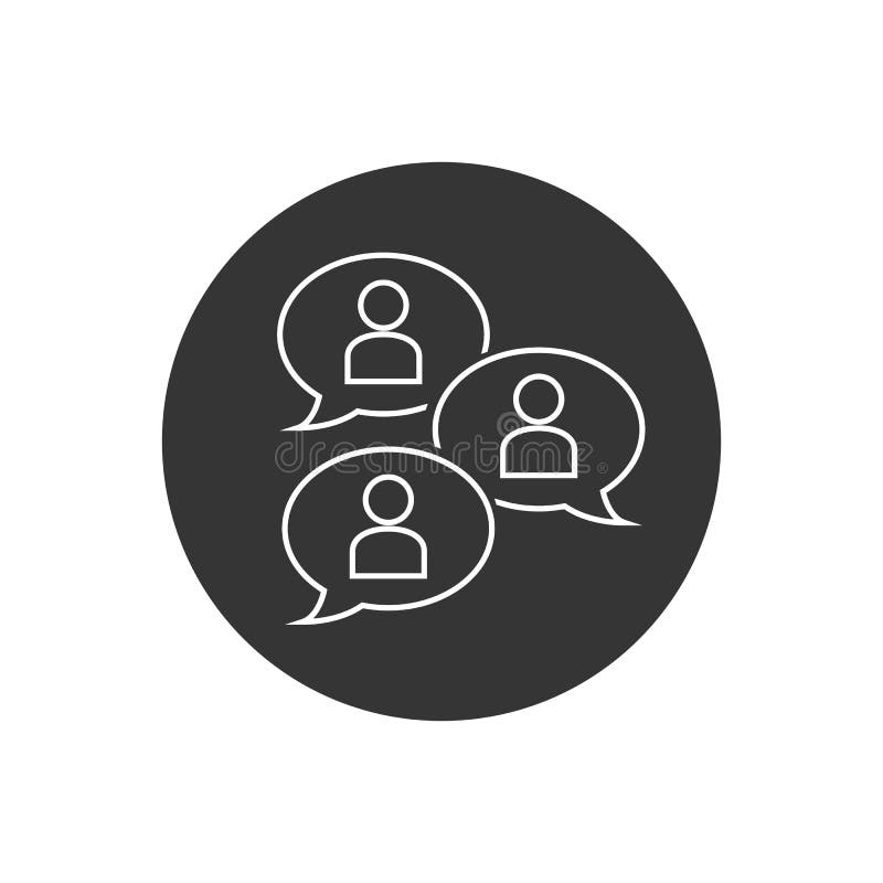 Multiple People Colourful Teamwork Sign. Stock Illustration ...