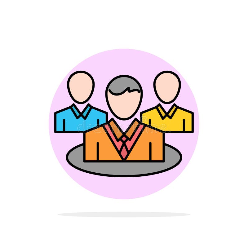 Group, Chat, Gossip, Conversation Abstract Circle Background Flat Color ...