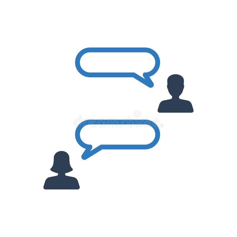 Group Chat Icon stock illustration. Illustration of bubble - 158395389
