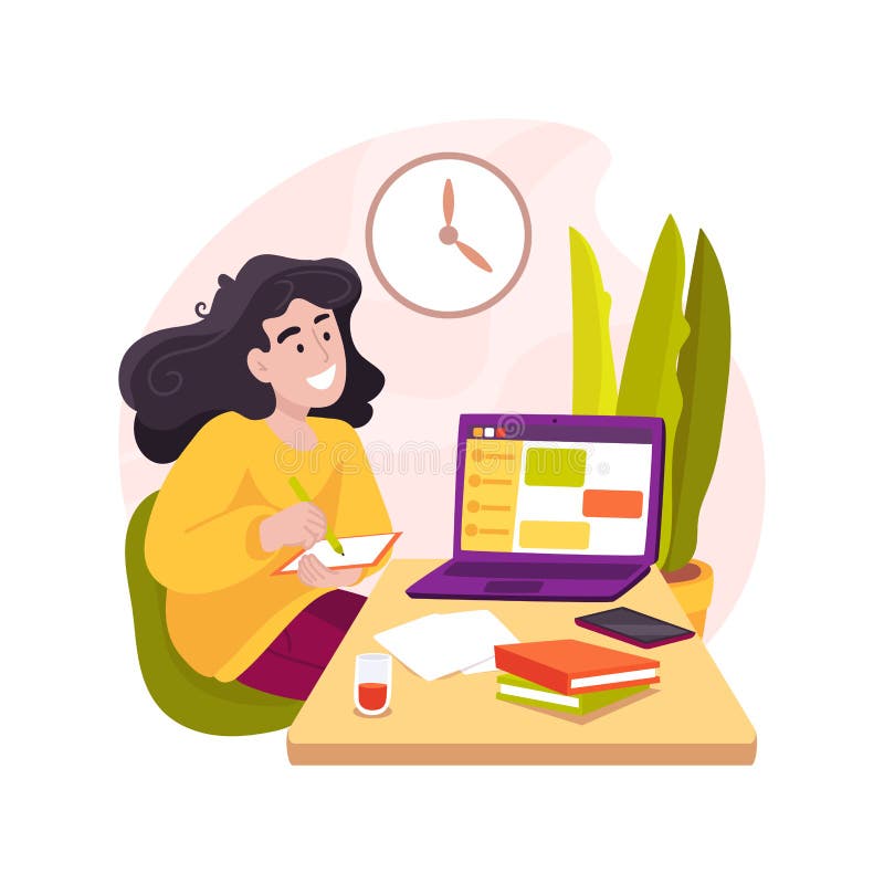 Cartoon Child Texting Stock Illustrations – 328 Cartoon Child Texting ...