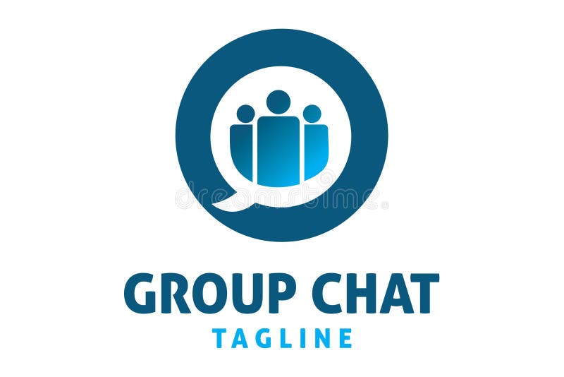Group chat logo stock illustration. Illustration of catching - 84153199
