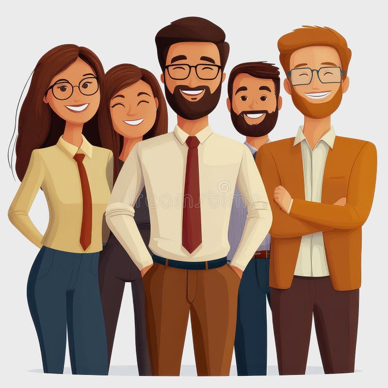 Group of Cheerful Diverse Professionals Posing Together Smiling with ...