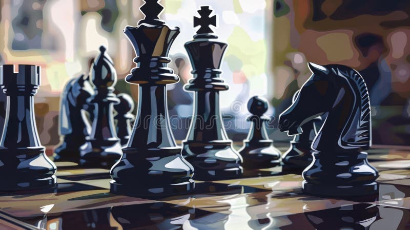 A Group of Chess Pieces Arranged on a Chess Board, Offering Various ...