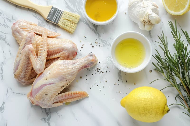 A Group of Chickens Perched on a Kitchen Counter. Ideal for Food Blogs ...