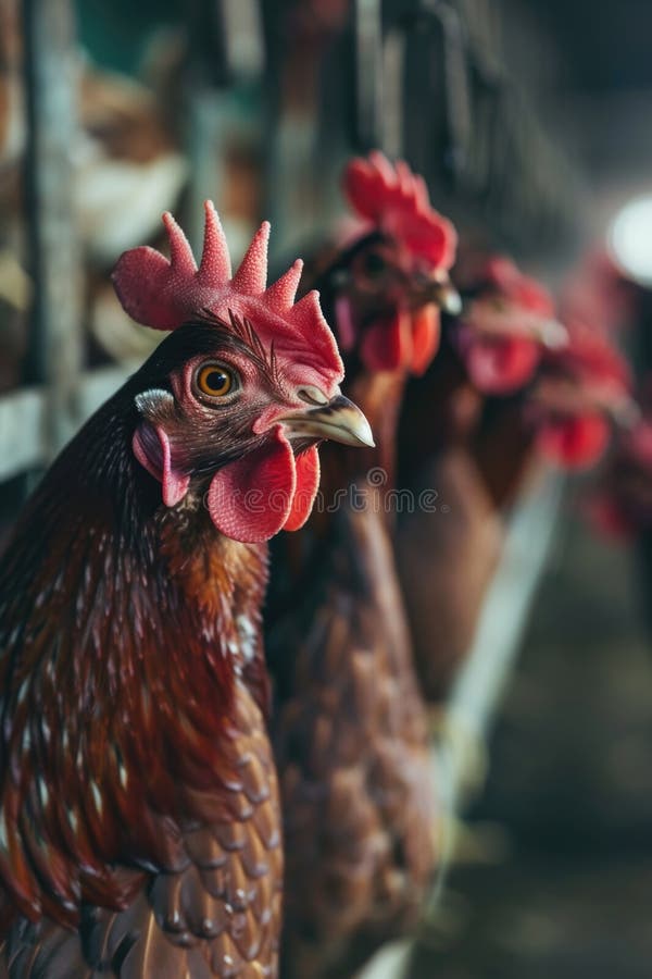 A Group of Chickens Standing Next To Each Other, Ready for Some Fun or ...