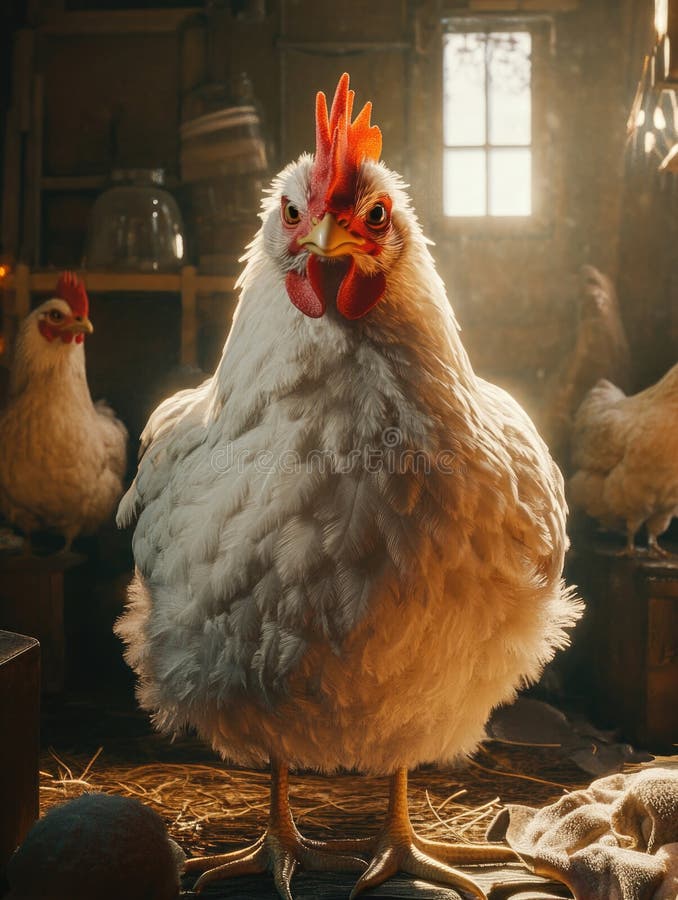 Chickens in barn stock image. Image of livestock, bird - 373121753