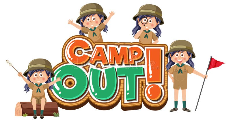 Camping Out Text Stock Illustrations – 138 Camping Out Text Stock ...