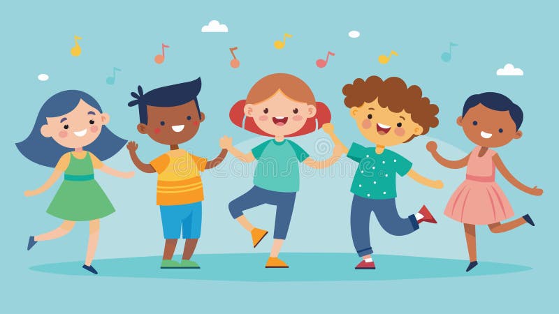 A Group of Children with Different Abilities Holding Hands and Dancing ...