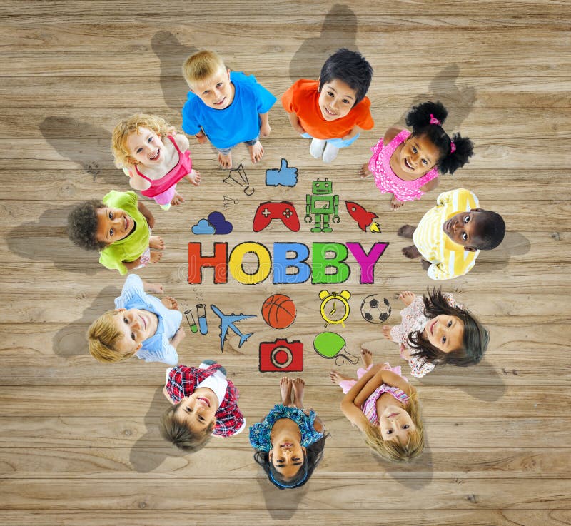 Group of Children with Different Activities Stock Image - Image of game ...