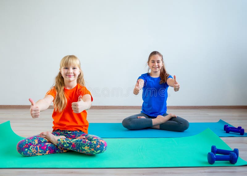 Kids doing exercises stock photo. Image of sport, athletic - 106637906