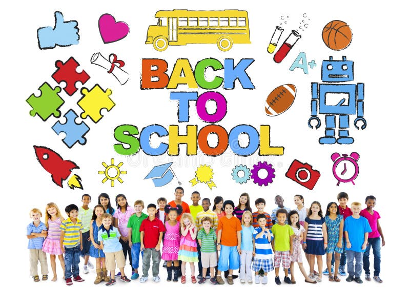 Group of Children and Education Concept Stock Image - Image of concept ...