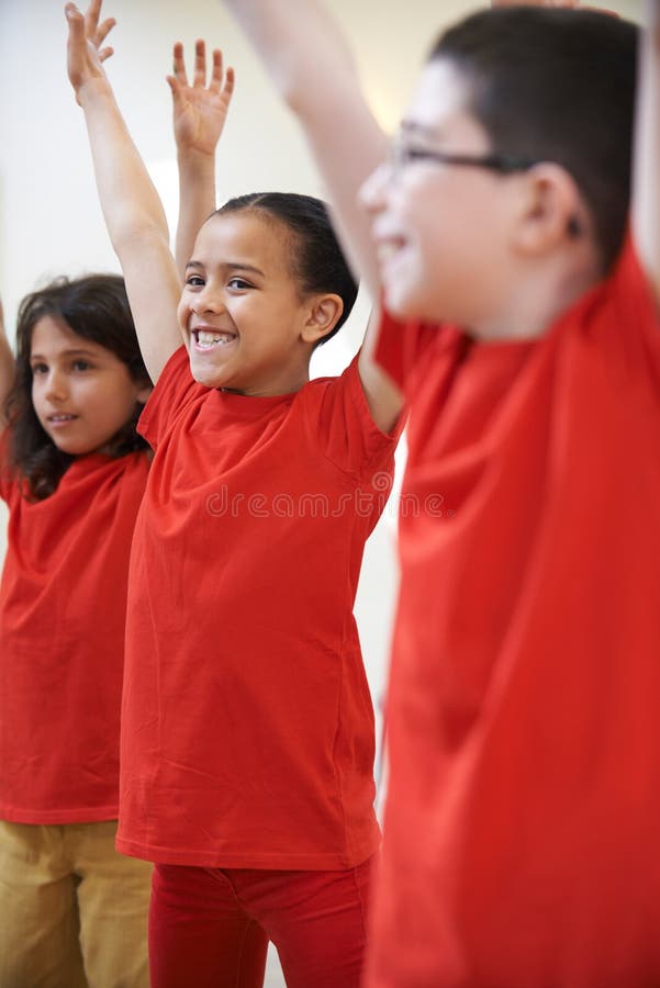 Group of Children Enjoying Drama Class Together Stock Photo - Image of ...