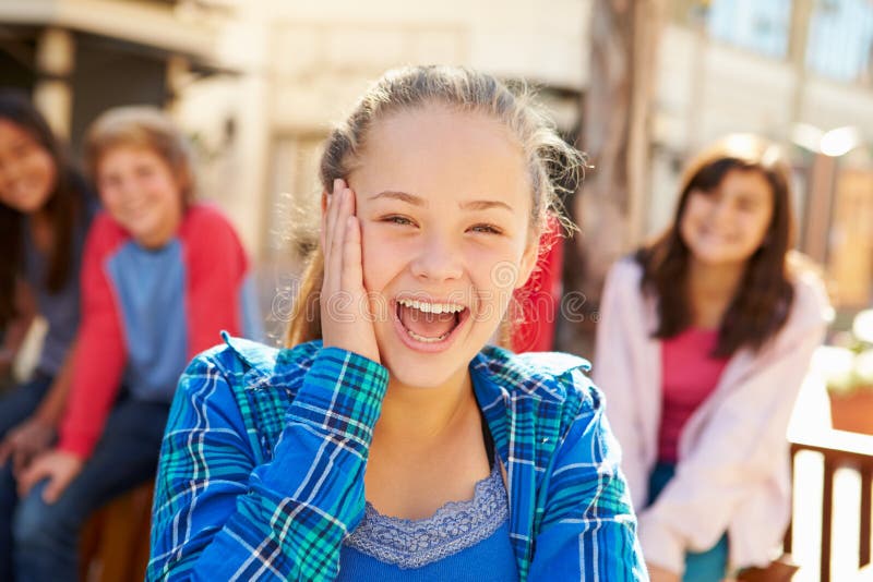 Group of Children Hanging Out Together in Mall Stock Photo - Image of ...