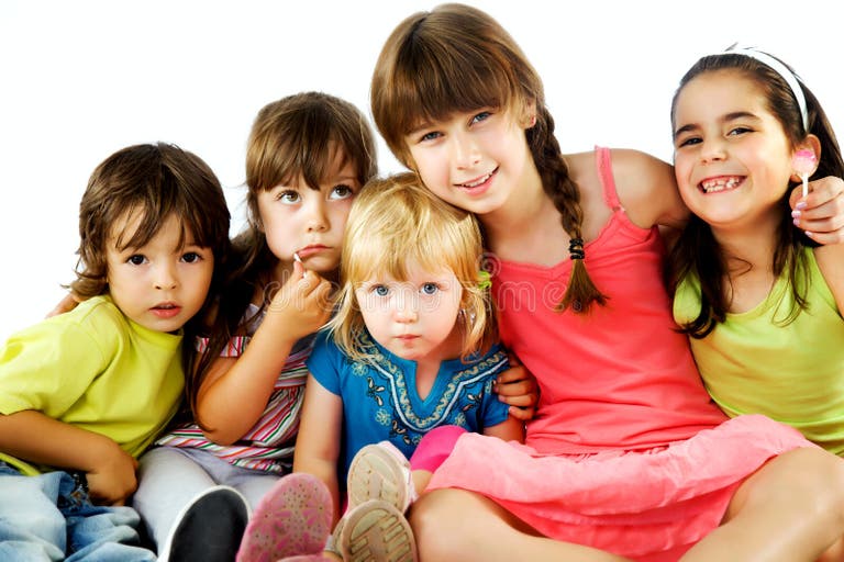Group children hugging stock image. Image of little, mates - 16191949