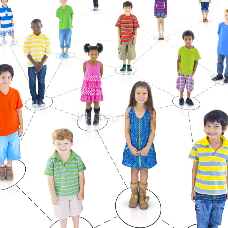 Group Children Joyful Cheerful Community Concept Stock Photo - Image of ...