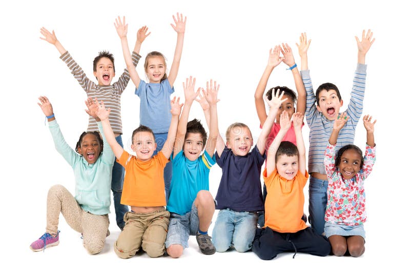 Group of children stock photo. Image of team, children - 63384488