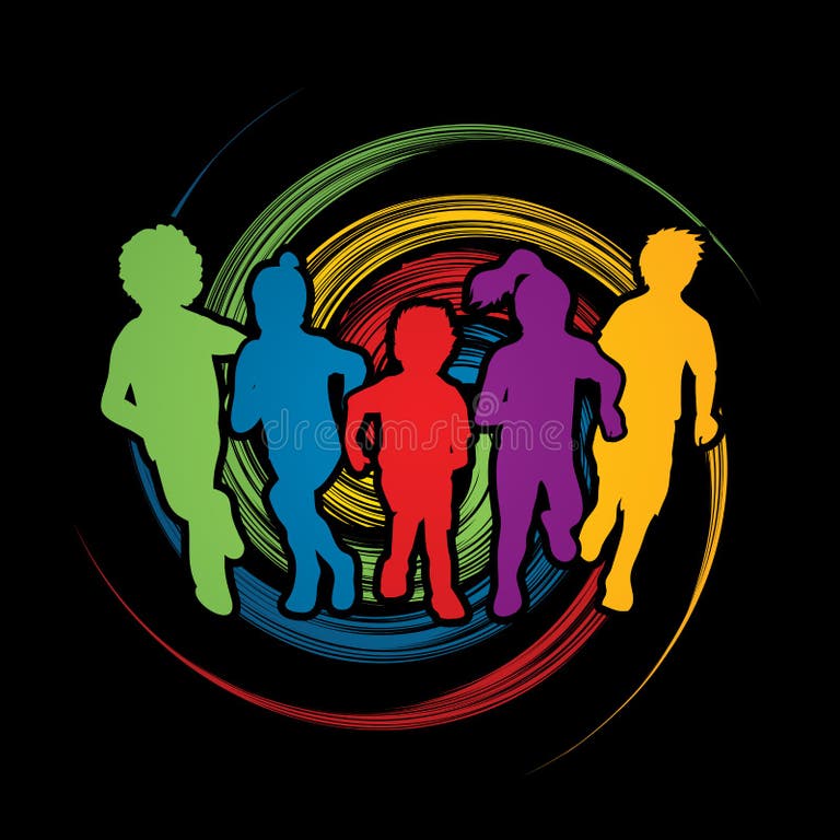 Children Spin Stock Illustrations – 3,363 Children Spin Stock ...