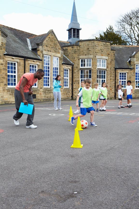 Group of Children in School Physical Education Class Stock Image ...