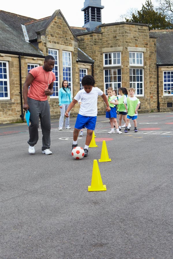 Group of Children in School Physical Education Class Stock Photo ...