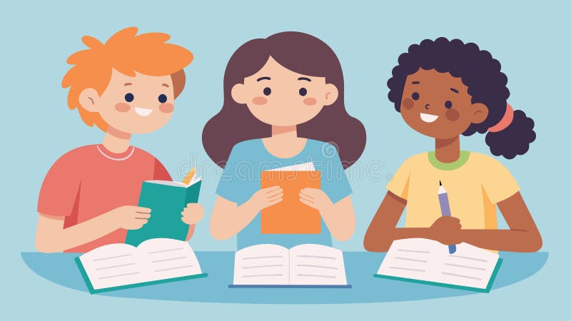 A Group of Children Sharing Gratitude Journals Writing Down Things they ...