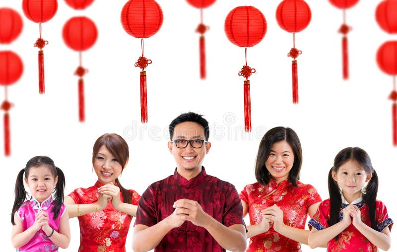 Group Of Chinese People Greeting Stock Photo - Image: 28316908