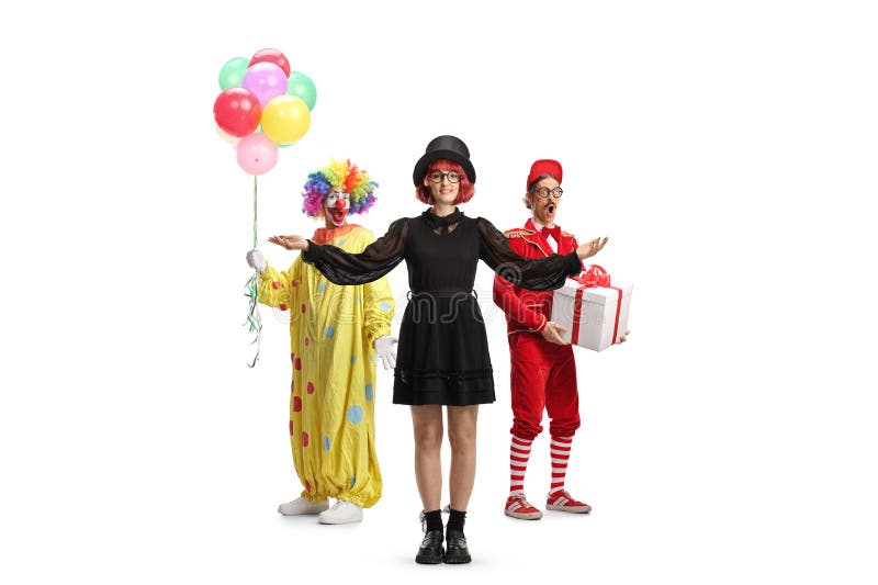 Group of Circus Entertainers Stock Image - Image of funny, adult: 364271761