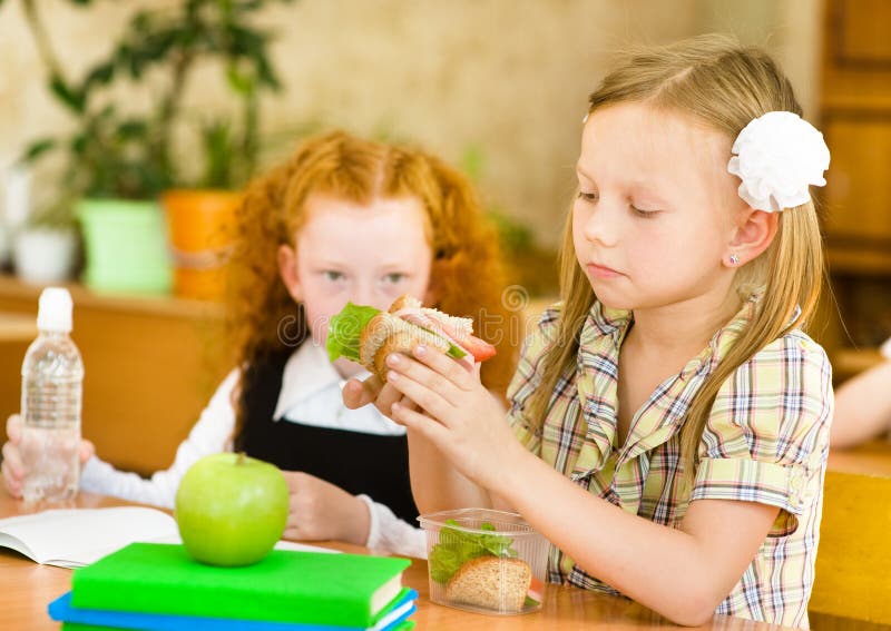 Group of Elementary School Pupils Takes the Test in Class Stock Image ...