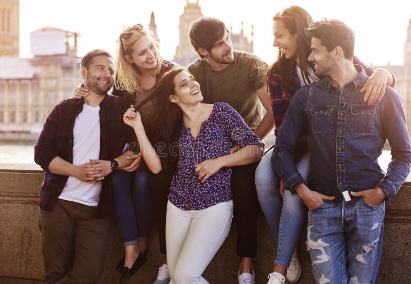 Group of close friends stock image. Image of laughing - 58882673