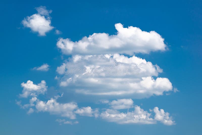White Clouds in the Sky in Clear Weather. Stock Image - Image of heaven ...