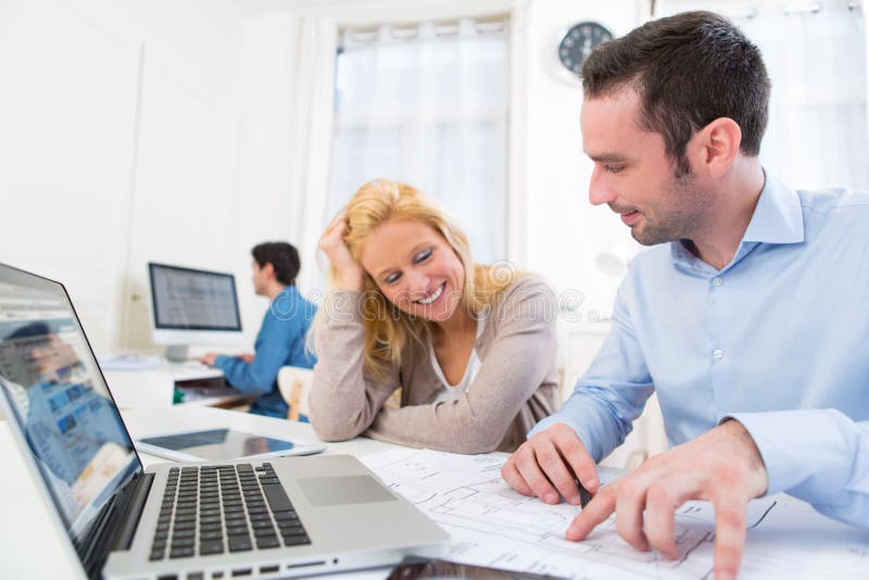 Group of Co Workers at the Office Stock Photo - Image of concept ...