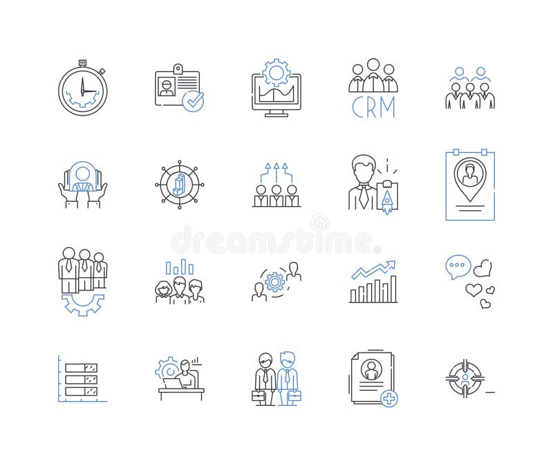 Group Cohesion Line Icons Collection. Unity, Solidarity, Collaboration ...