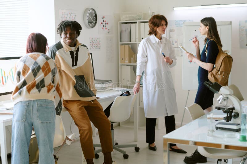 Collaborating in Modern Office Setting with Diverse Team Stock Image ...