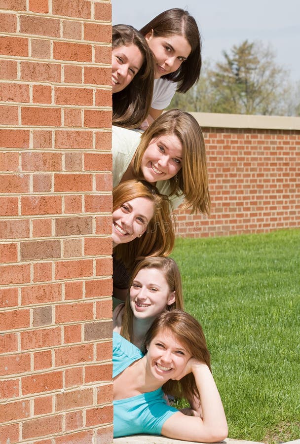Group of College Girls stock photo. Image of classmate - 9325054