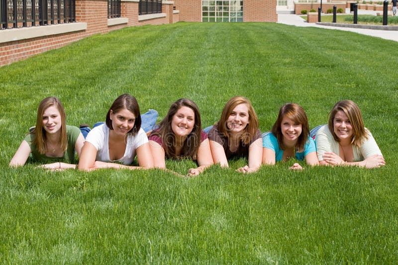 Group of College Girls stock image. Image of adult, cute - 9331855