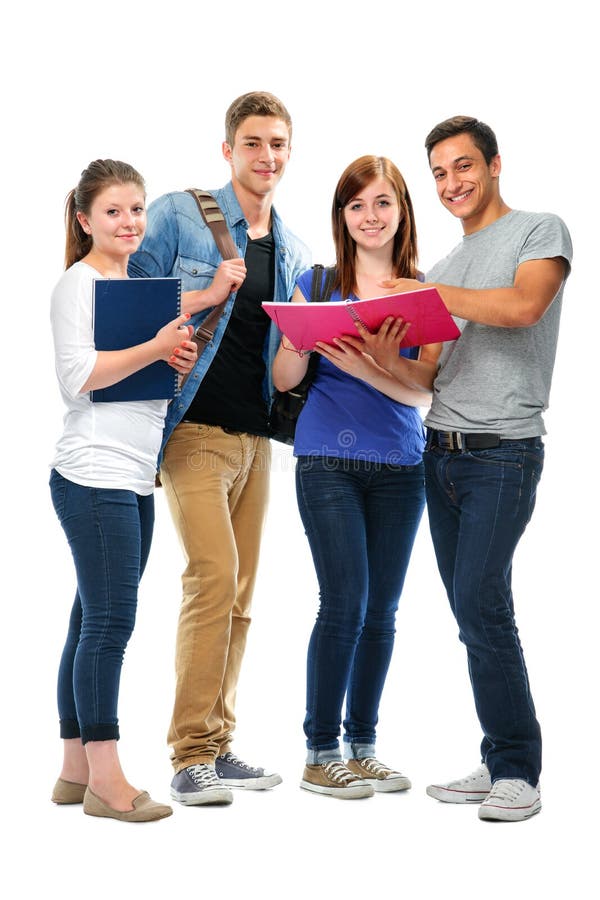 Group of the College Students Stock Photo - Image of friendship, class ...