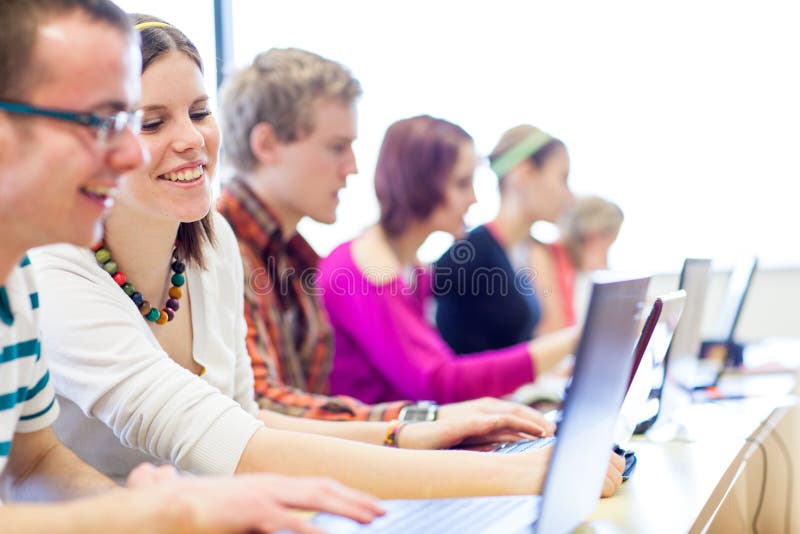 Group of College/university Students in in a Classroom Stock Photo ...