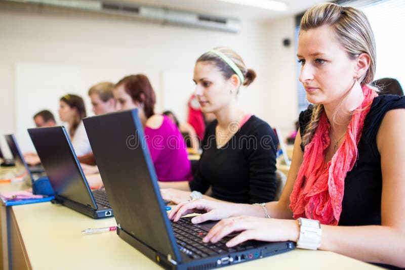 Group of College/university Students in in a Classroom Stock Image ...