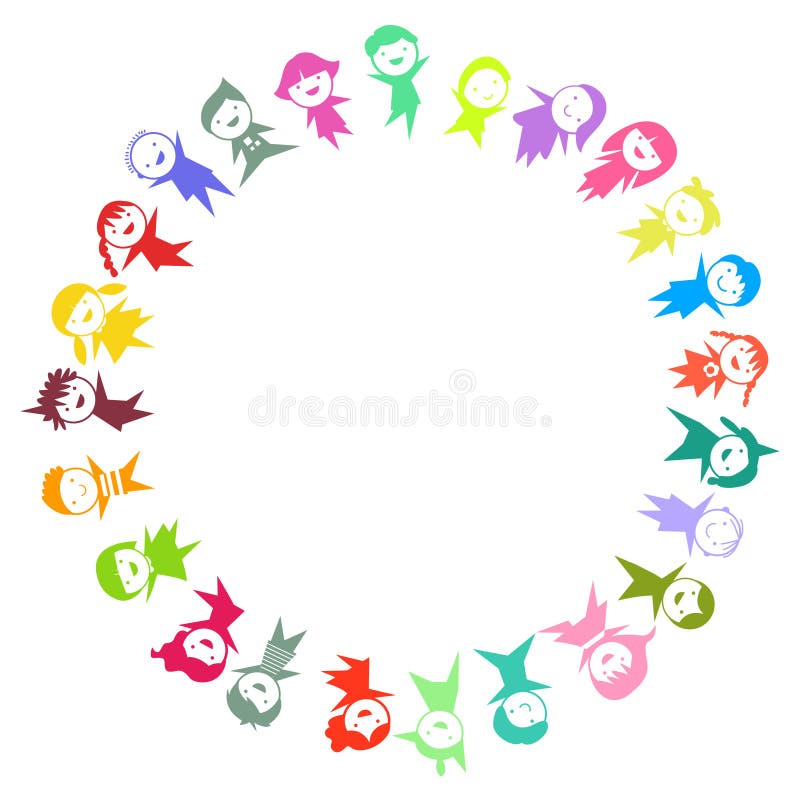 Group of color children stock vector. Illustration of youth - 47810175
