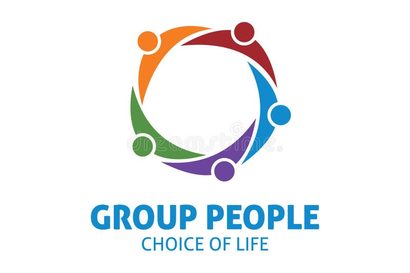 Group color logo stock illustration. Illustration of chat - 84153422