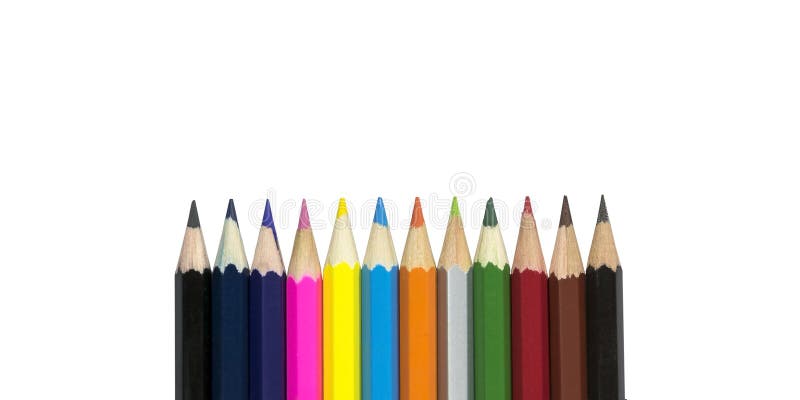 Group of color pencils stock photo. Image of green, crayon - 78988908