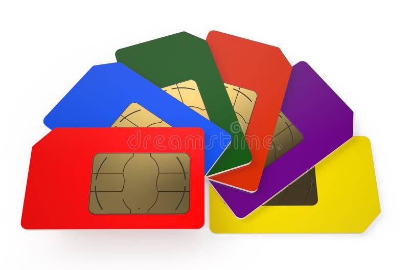 Stack of SIM cards stock image. Image of micro, connection - 64369637